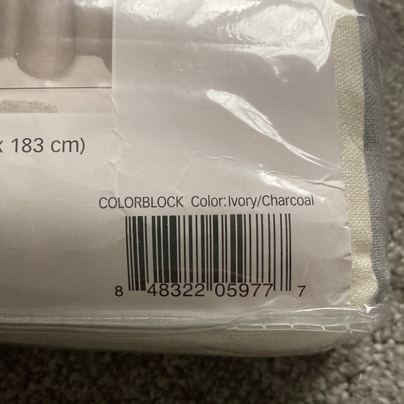 Colordrift | Bath | Colordrift Colorblock Natural Linen Blend ...